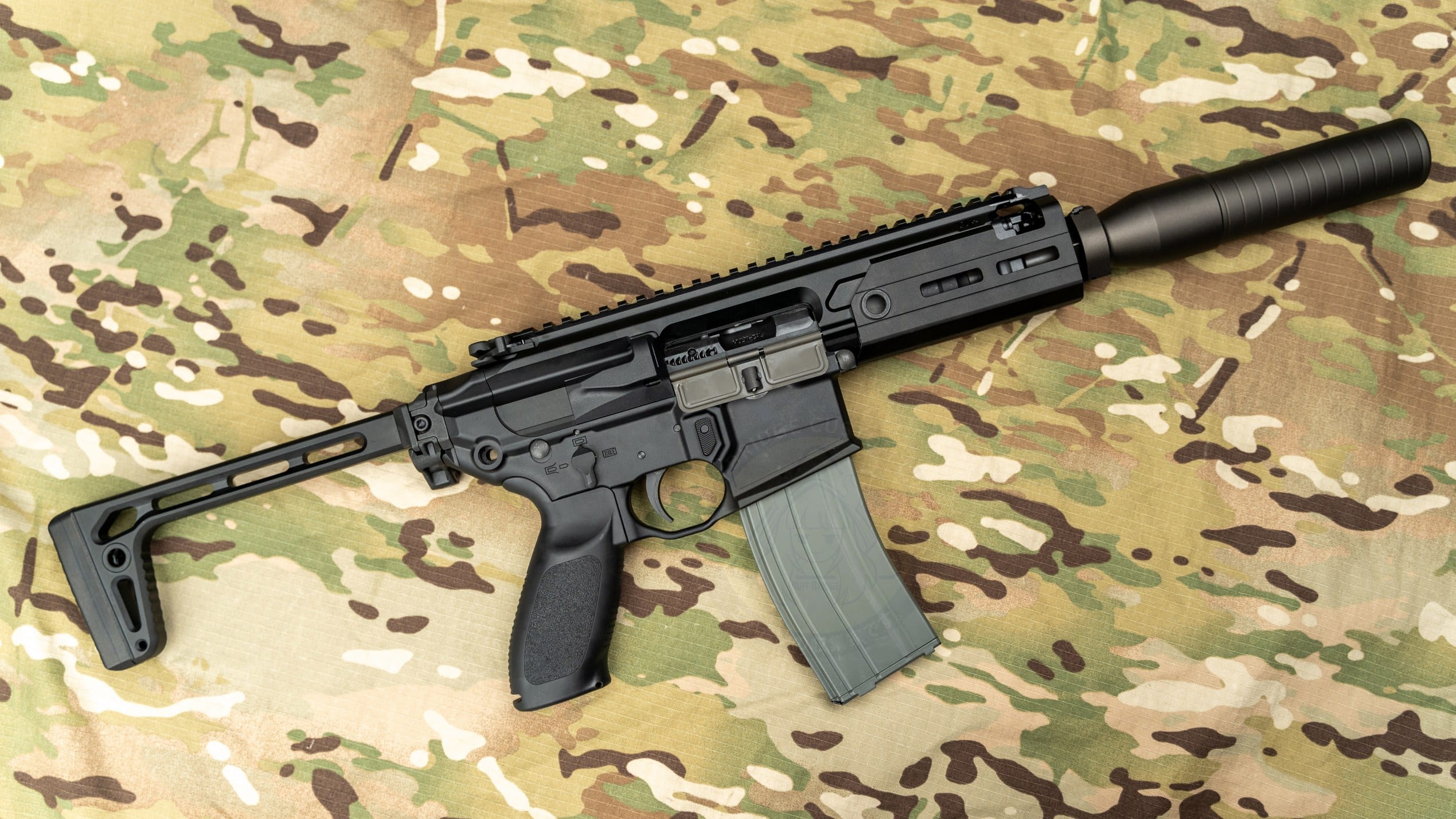 AA/APFG - Sig MCX Rattler SBR Gas Blowback Rifle - Black | Fubar Bundy Airsoft
