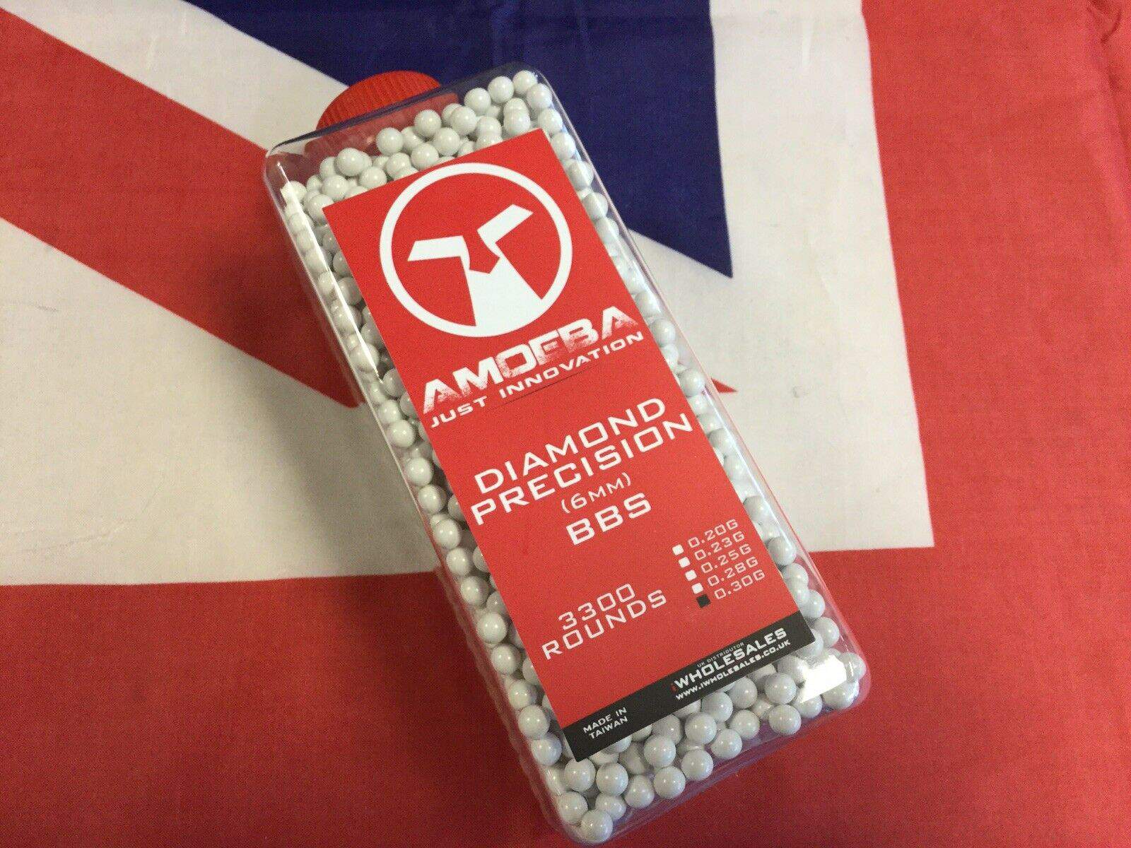 Amoeba Diamond Precision 0.30g BB’s 3300rds | Fubar Bundy Airsoft
