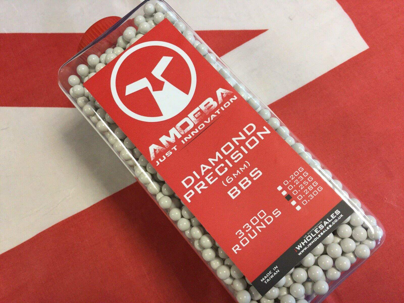 Amoeba Diamond Precision 0.25g BB’s 3300rds | Fubar Bundy Airsoft