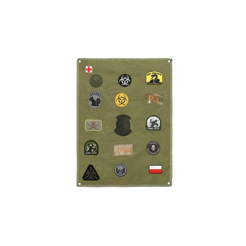 OD morale patch display wall | Fubar Bundy Airsoft