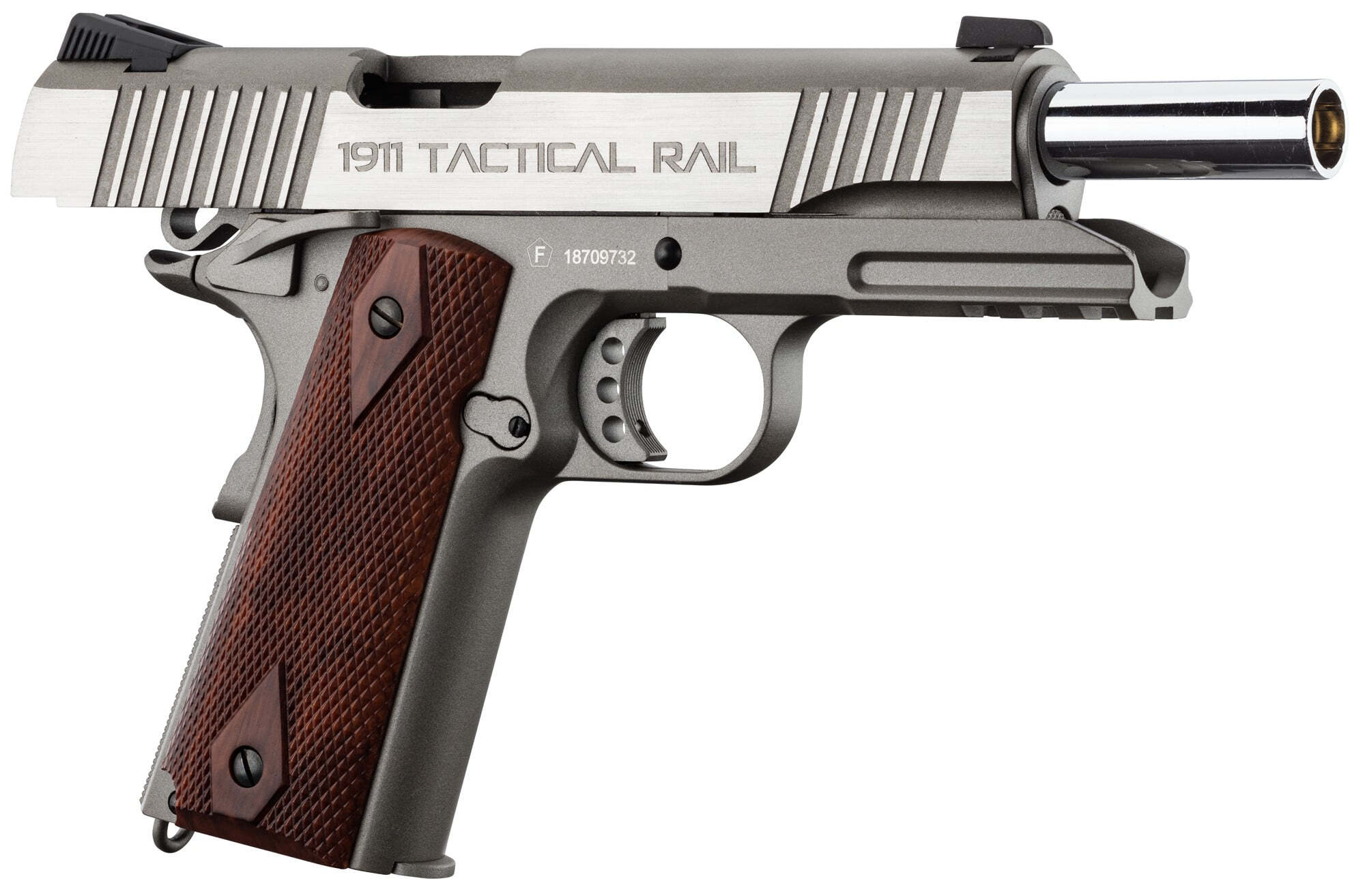 MILBRO - 1911 Tactical Railed Series GBB Pistol - STAINLESS | Fubar ...