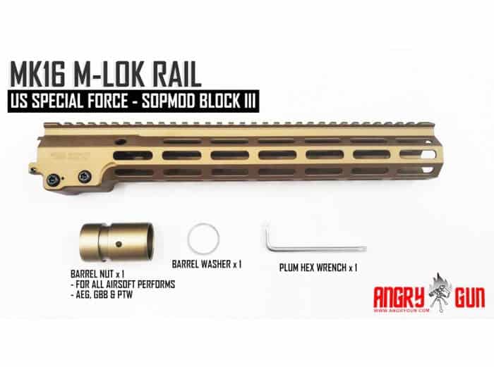 Mk16 Rail System Geissele M-Lok | Fubar Bundy Airsoft