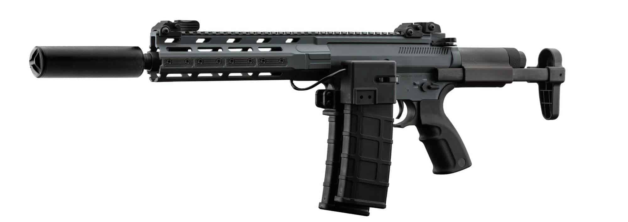 BO Manufacture - LK595 Shield M4 MLok - Grey AEG | Fubar Bundy Airsoft
