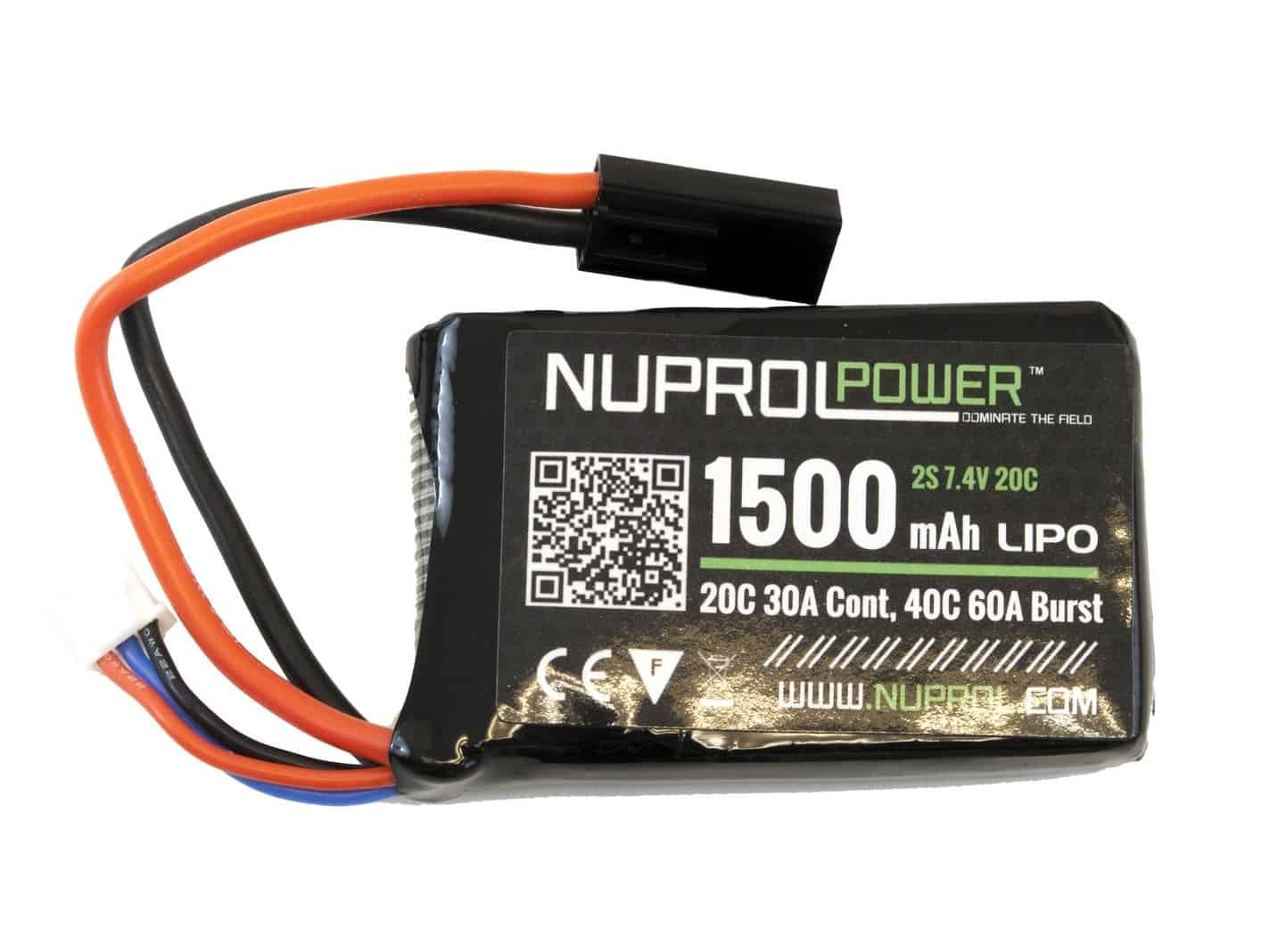 Nuprol Lipo 7.4v 1500mah 20C PEQ 15 | Fubar Bundy Airsoft