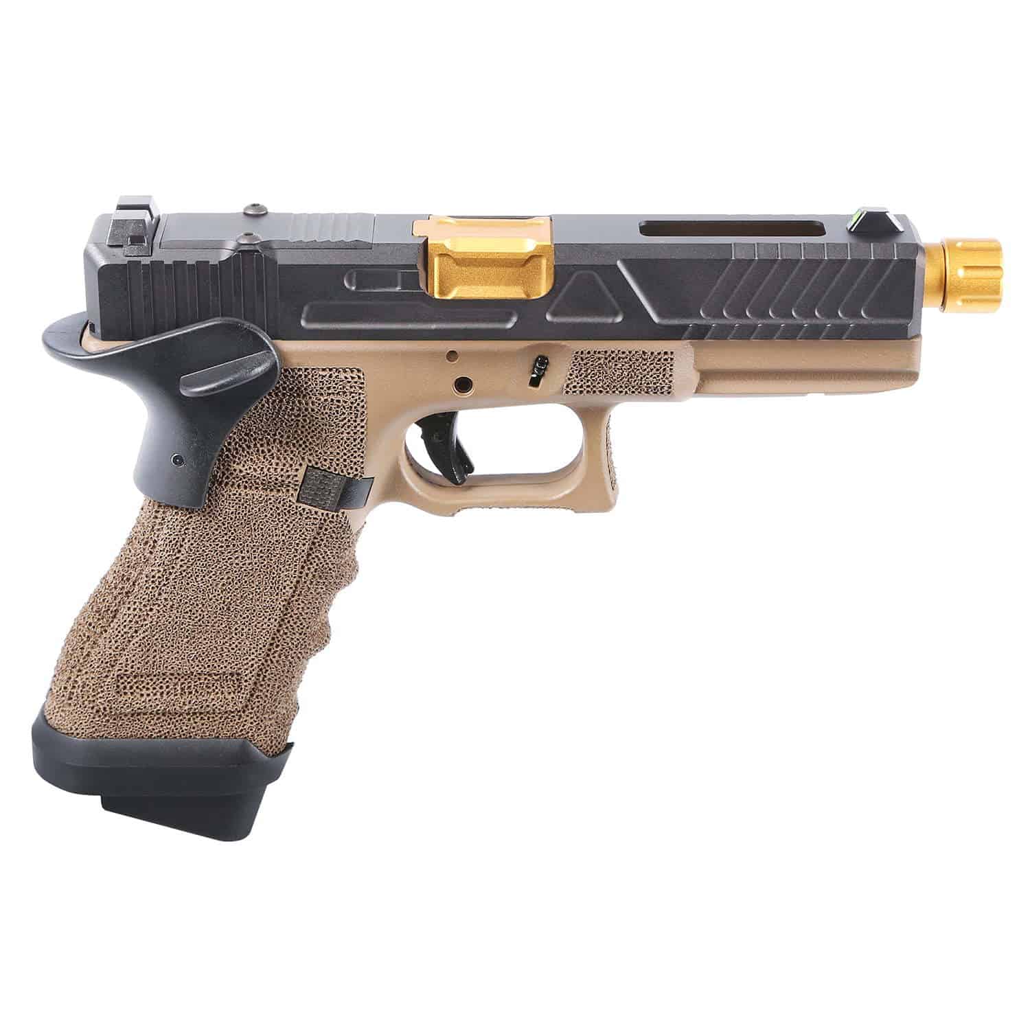 King Arms - G17 Style RMR Mount Custom Gas Blowback Pistol - BK2 ...