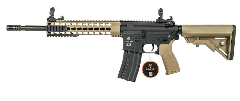 Evolution - M4 Recon Super Lite 14.5" Black / Tan AEG | Fubar Bundy Airsoft